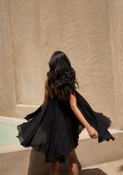 Top Resort Wear Black Florida Dress - Ideal Vacation Outfit – Million ...